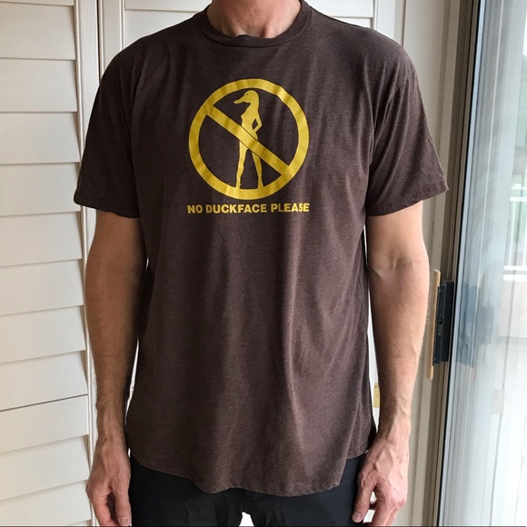 Shirts | No Duckface Brown Tshirt | Poshmark